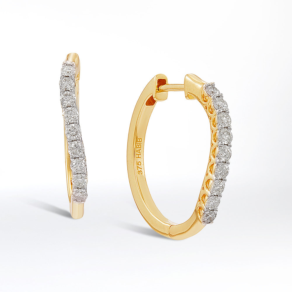 Gold & Diamond Earrings | 916 & 750 Gold Designs | HABIB – HABIB Jewels