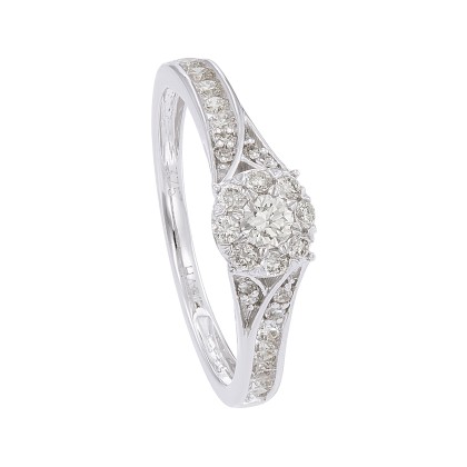 Diamond Ring in 375/9K White Gold 273840725(WG)