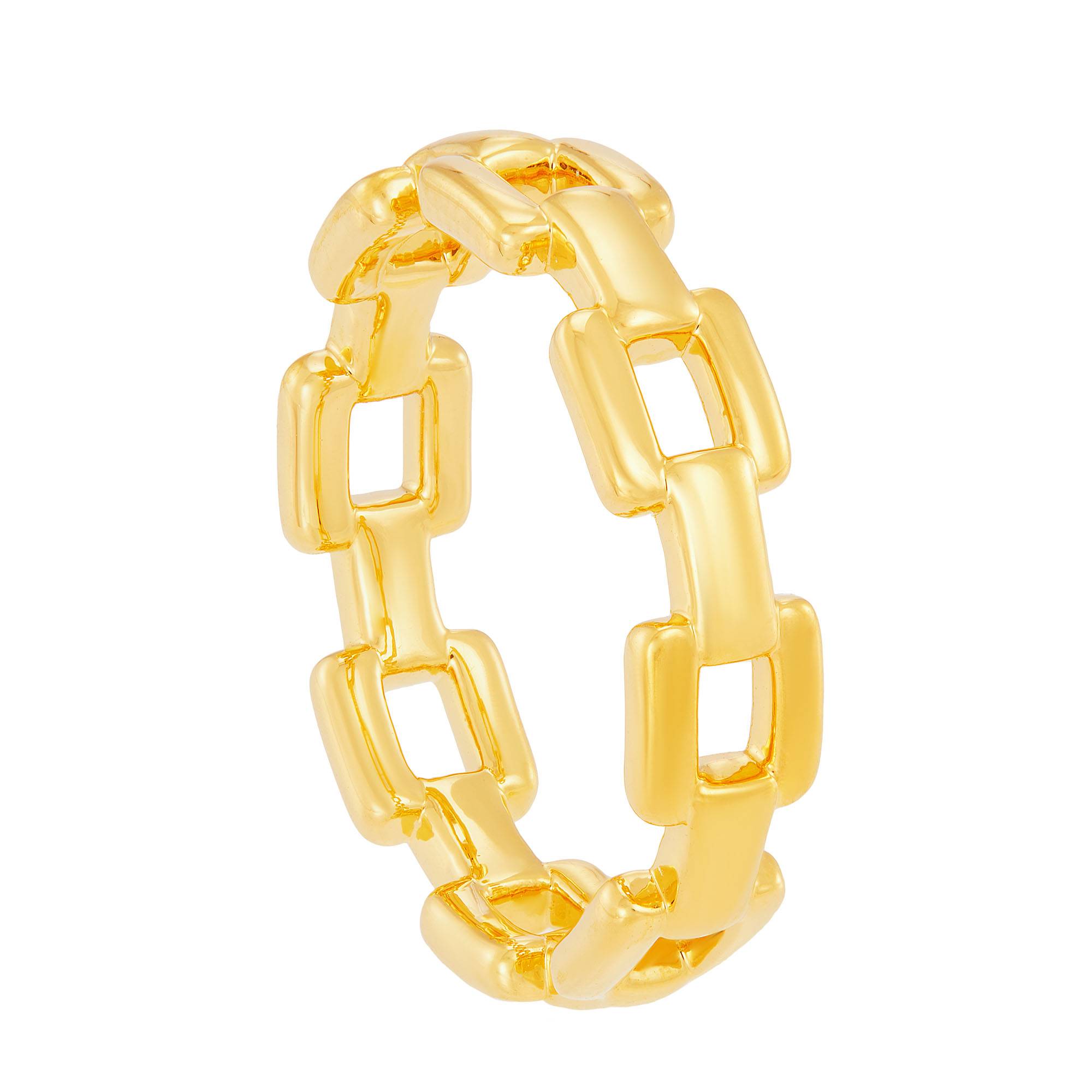 Open Link Yellow Gold Ring, 999 Gold R9AAC0822