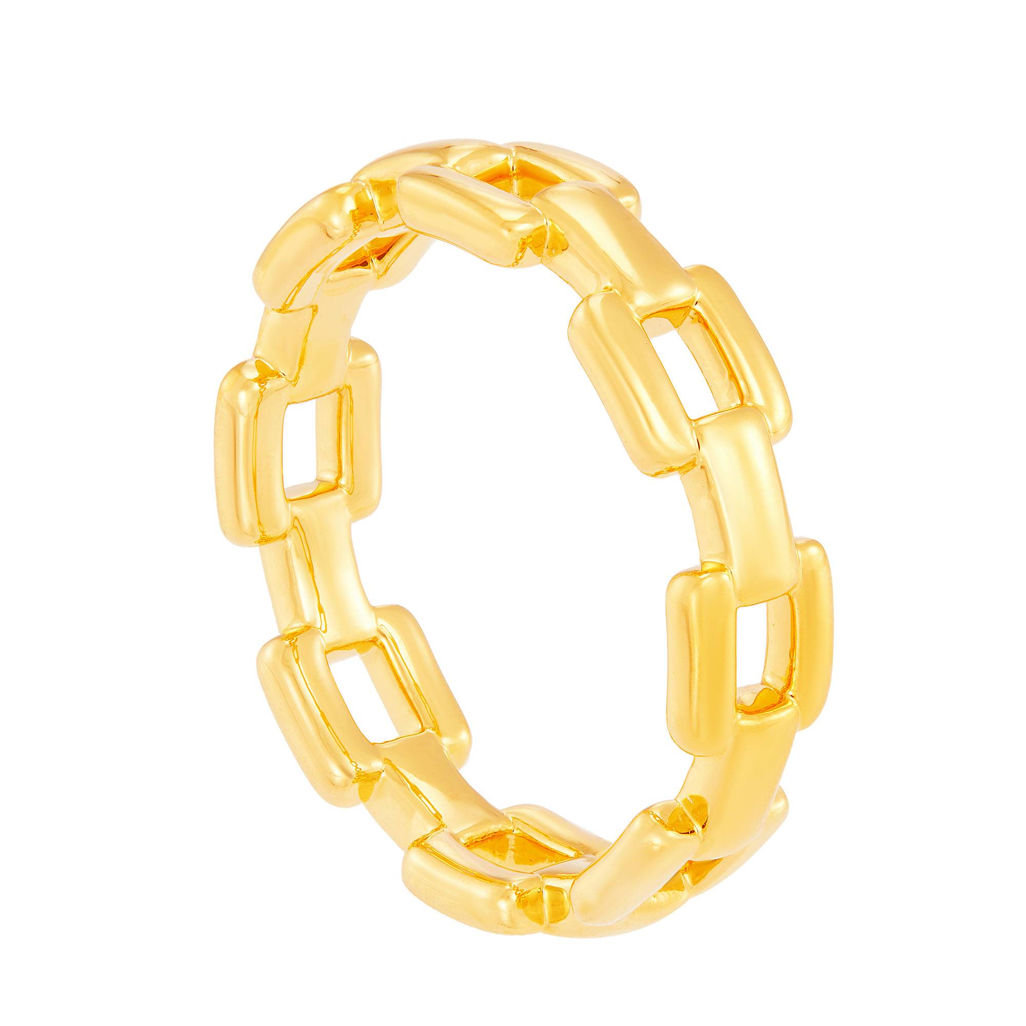Open Link Yellow Gold Ring, 999 Gold R9AAC0822