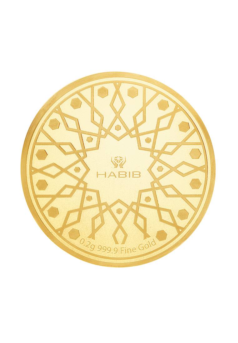 Arabesque (Purple), 999.9 Gold Wafer Coin (0.20G)