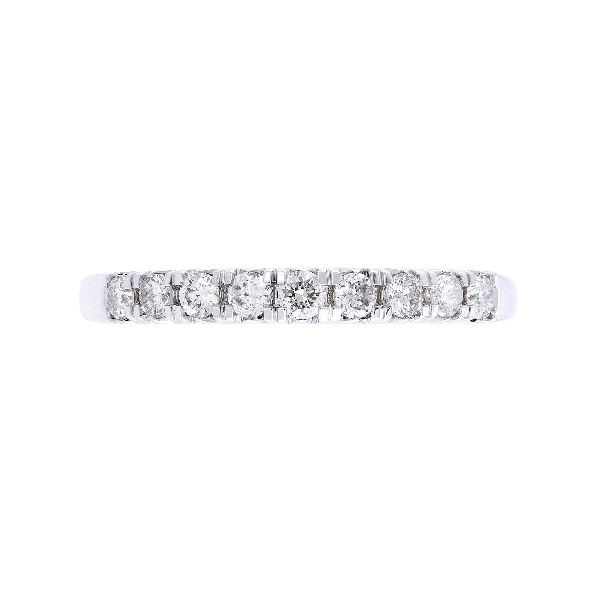 Round Diamond Ring in 750/18K White Gold 265361222