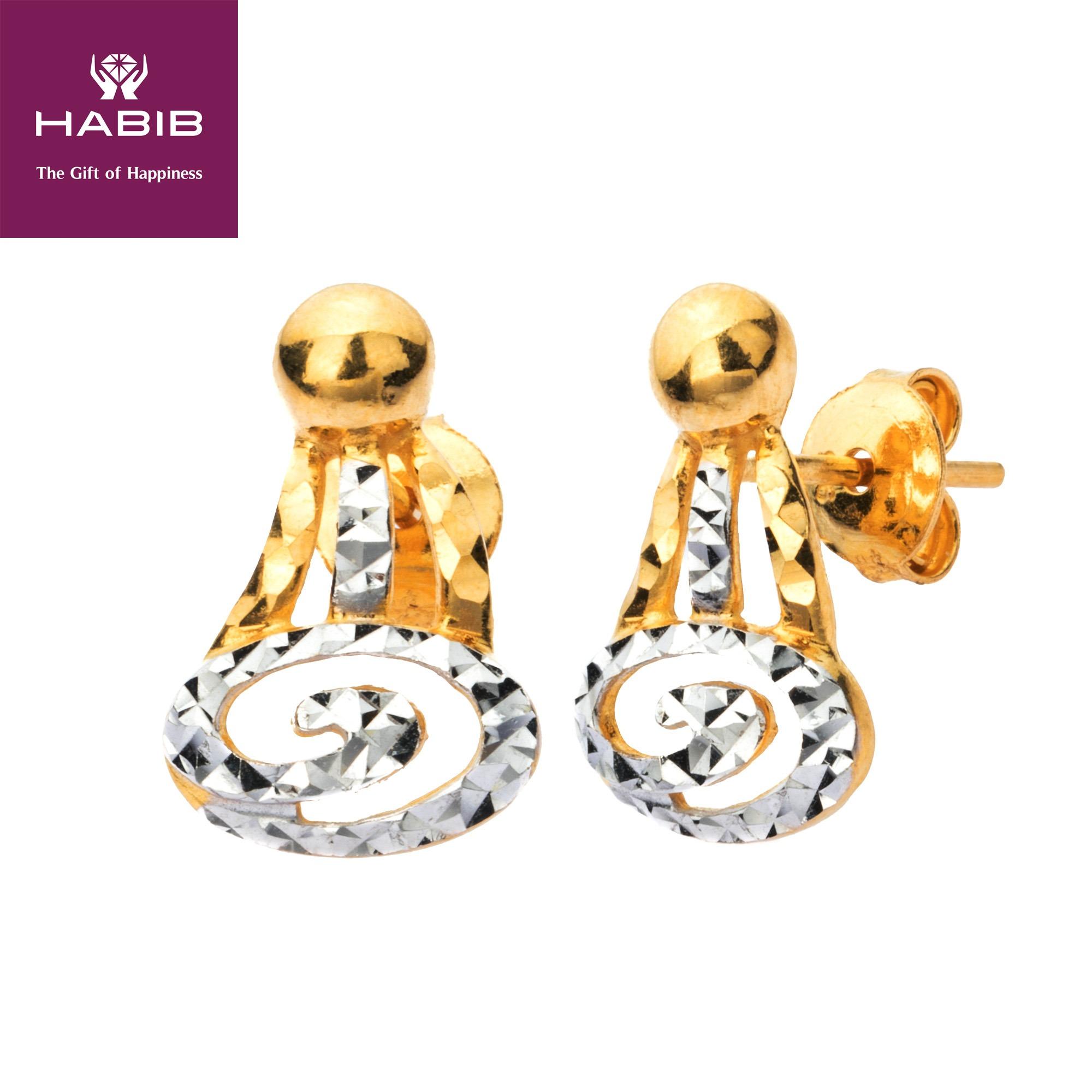 HABIB Reverie White and Yellow Gold Earring